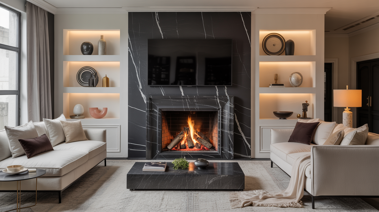 20 Black Fireplace Ideas That Add Depth and Character to Your Space ...